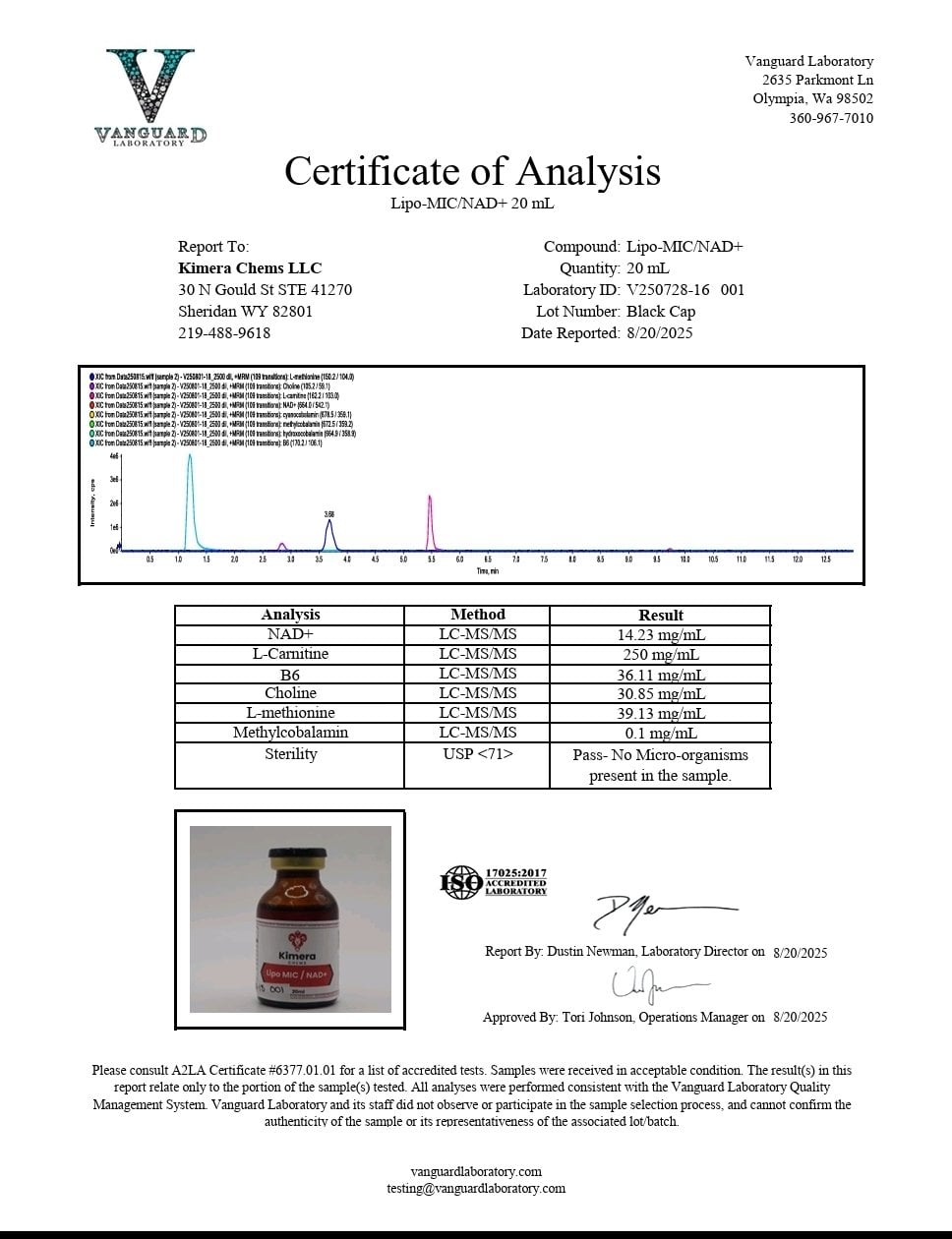 LIPO MIC / NAD+ | Lipotropic Research Compound